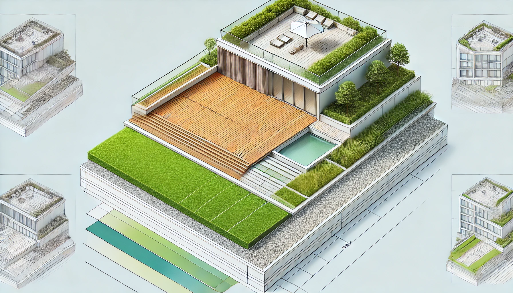 역전지붕(inverted roof system)의 개념 | 디엔에이 건축사사무소